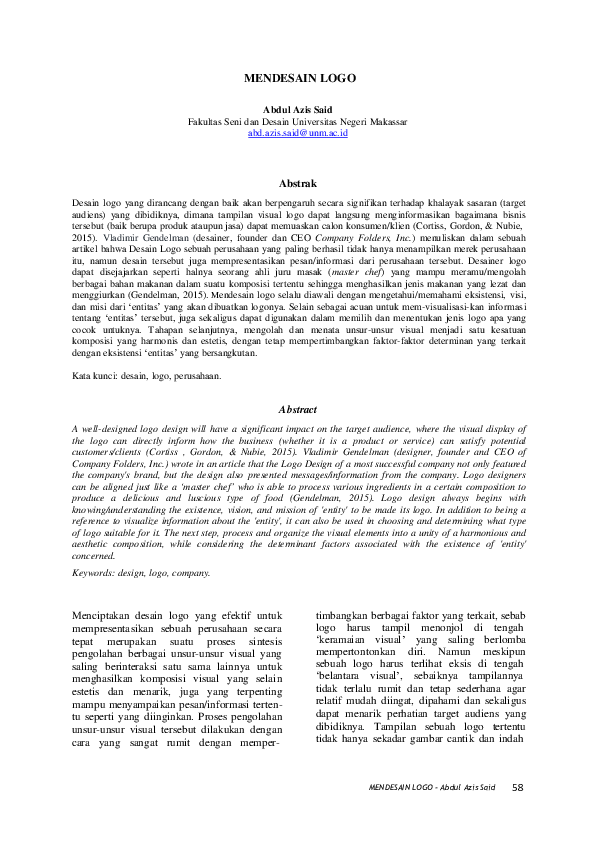 (PDF) MENDESAIN LOGO