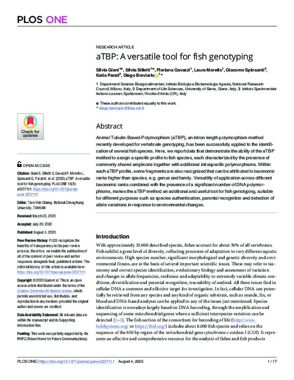 (PDF) aTBP: A versatile tool for fish genotyping