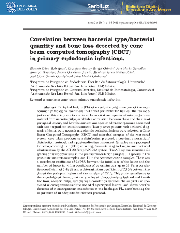 (PDF) Correlation between bacterial type/bacterial quantity and bone ...