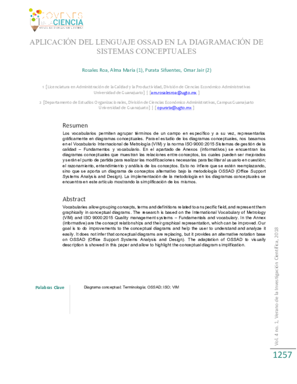 (PDF) Aplicación Del Lenguaje Ossad en La Diagramación De Sistemas ...