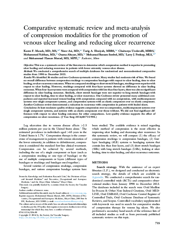 (PDF) Comparative systematic review and meta-analysis of compression ...