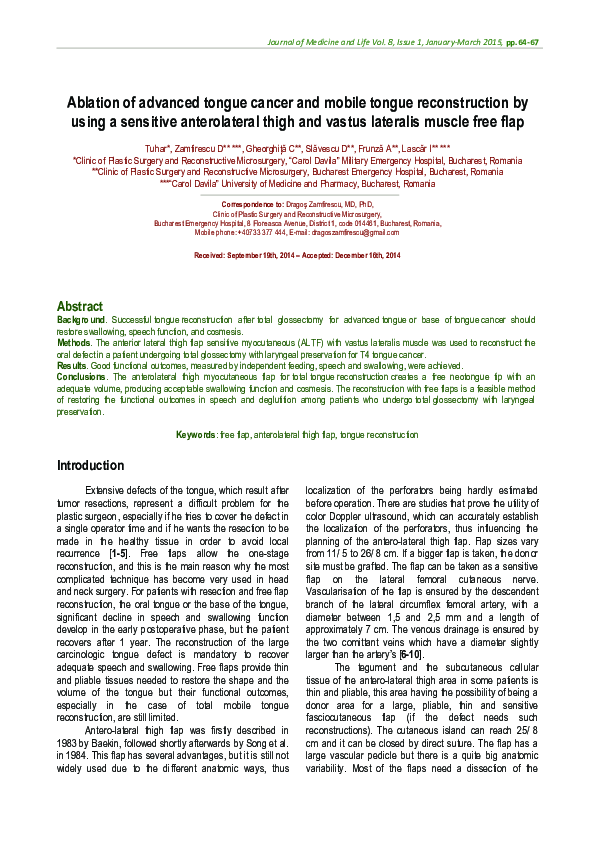(PDF) Reconstruction of the tongue with reinnervated rectus abdominis ...