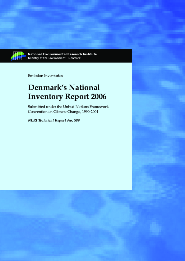 (PDF) Denmark's national inventory report 2006:submitted under the ...