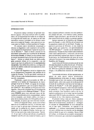 (PDF) El concepto de marginalidad