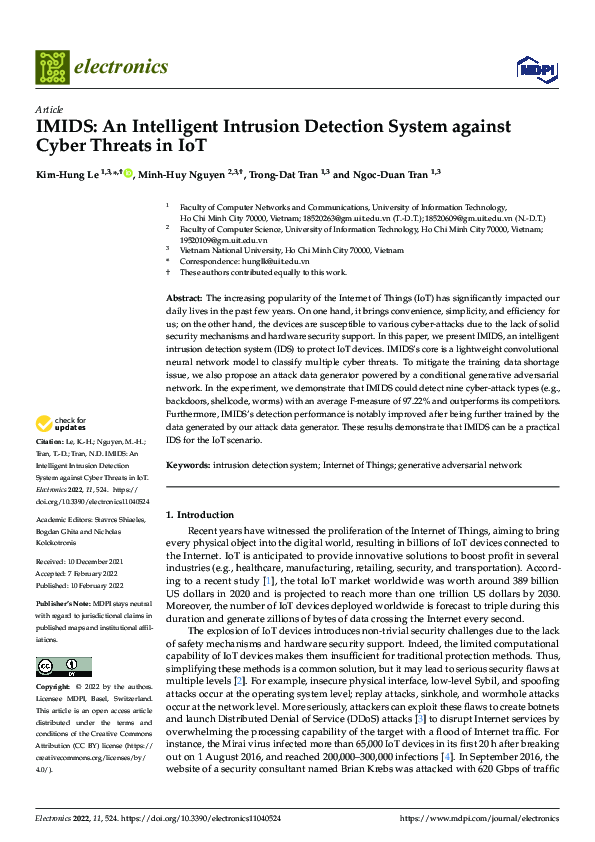(PDF) IMIDS: An Intelligent Intrusion Detection System against Cyber ...