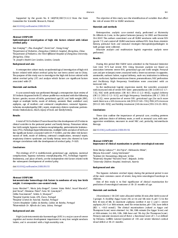 Pdf Intraventricular Hemorrhage Risk Factors In Newborns Of Very Low
