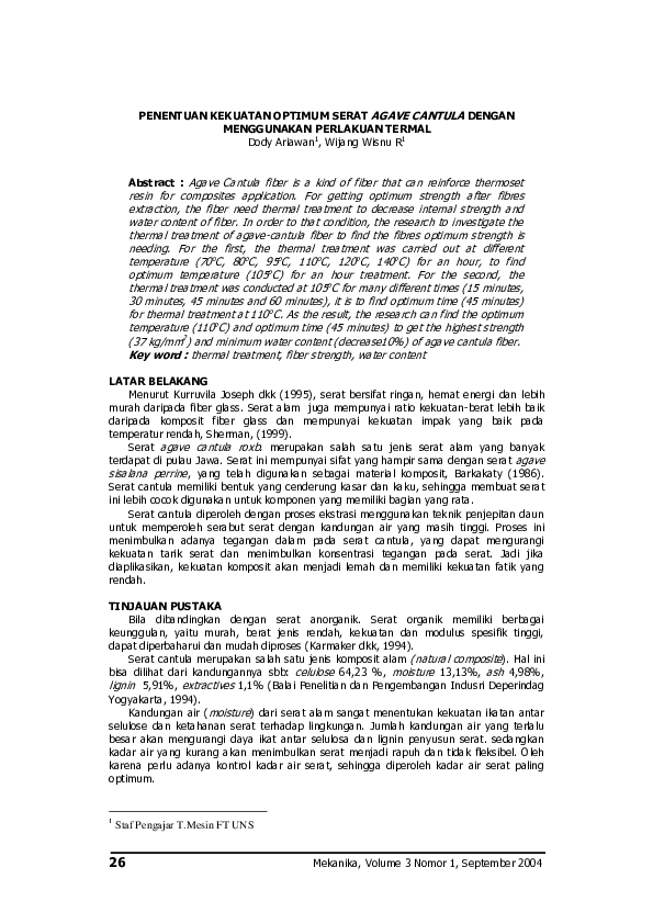 (PDF) Penentuan Kekuatan Optimum Serat Agave Cantula Dengan Menggunakan ...