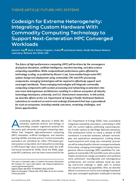 (PDF) Codesign for Extreme Heterogeneity: Integrating Custom Hardware With Commodity Computing ...