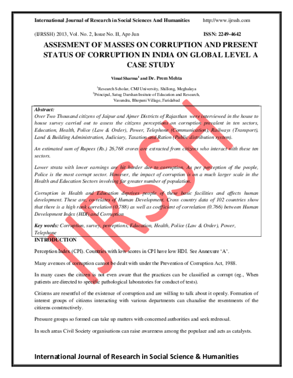 (PDF) International Journal of Research in Social Science & Humanities ...