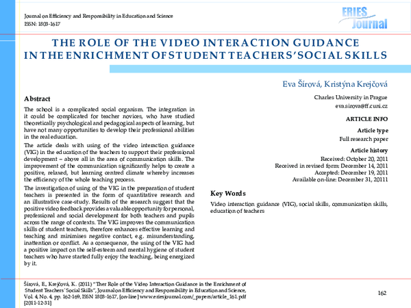 (PDF) The Role of the Video Interaction Guidance in the Enrichment of ...