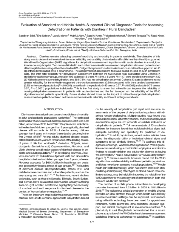 (PDF) Evaluation of Standard and Mobile Health-Supported Clinical ...