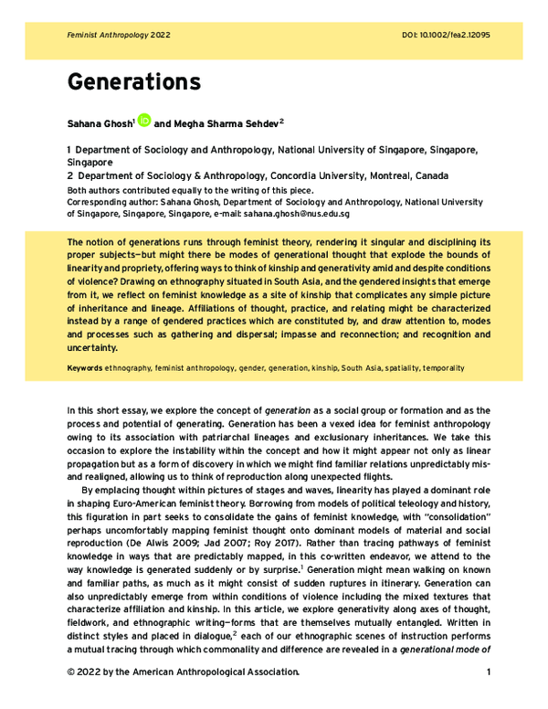 (PDF) Generations