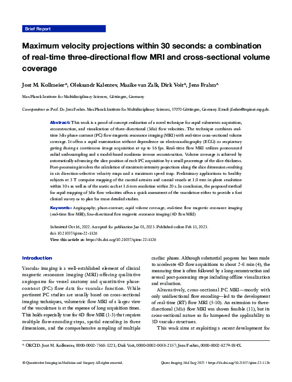 (PDF) Maximum velocity projections within 30 seconds: a combination of ...
