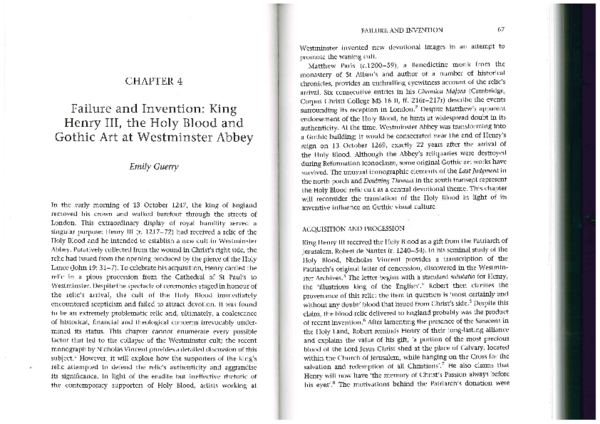 (PDF) Failure and Invention: King Henry III, the Holy Blood, and Gothic ...