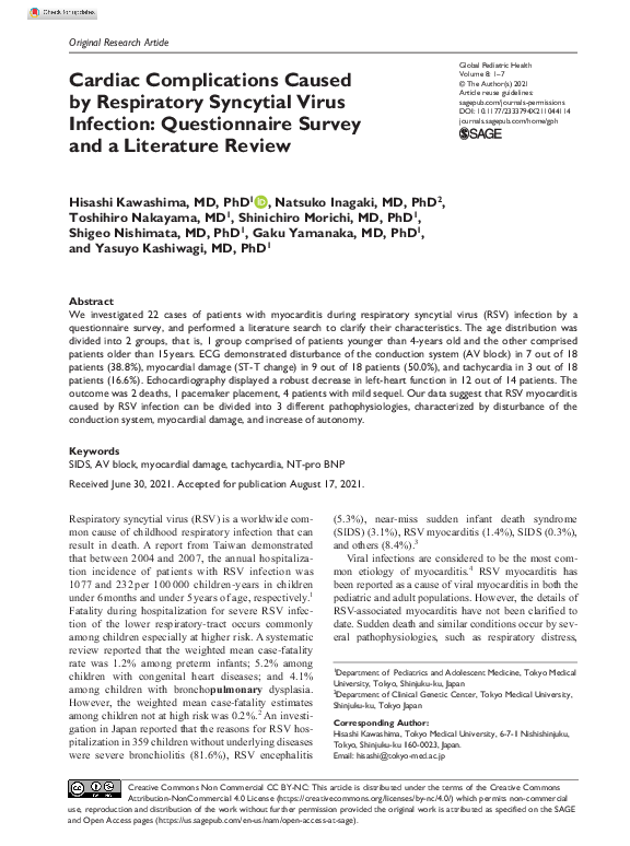 (PDF) Cardiac Complications Caused by Respiratory Syncytial Virus ...