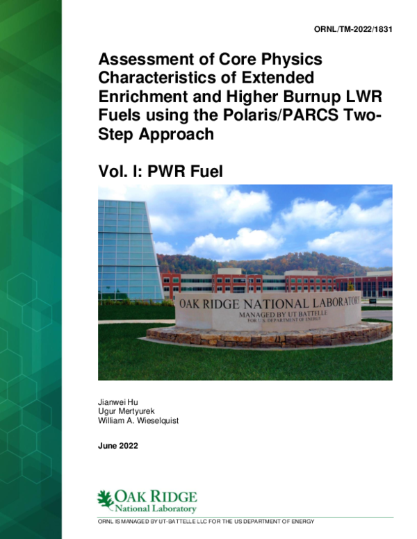 (PDF) Assessment of Core Physics Characteristics of Extended Enrichment ...