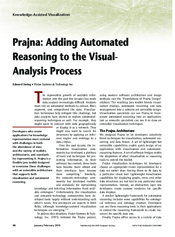 (PDF) Prajna: Adding Automated Reasoning to the Visual- Analysis Process