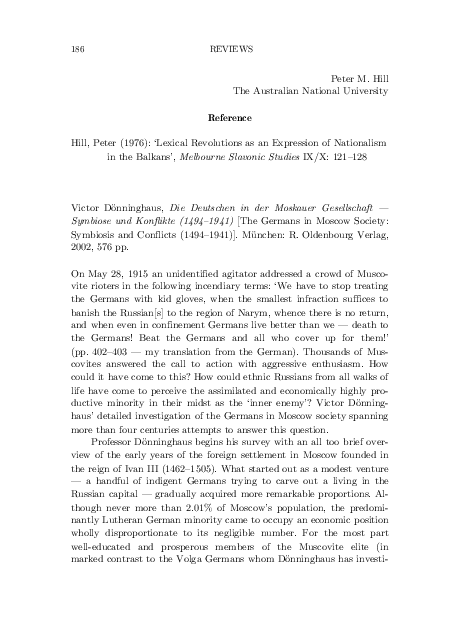 (PDF) The Australian National University Reference