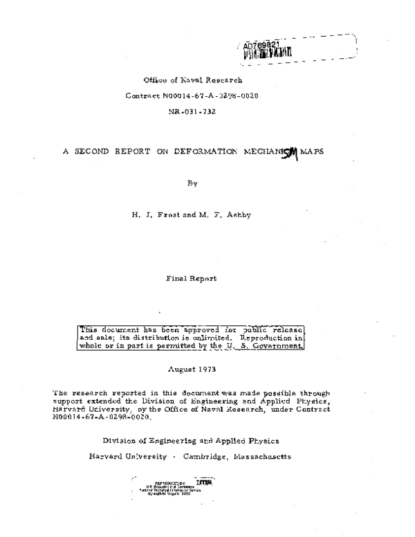 (PDF) A Second Report on Deformation Mechanism Maps