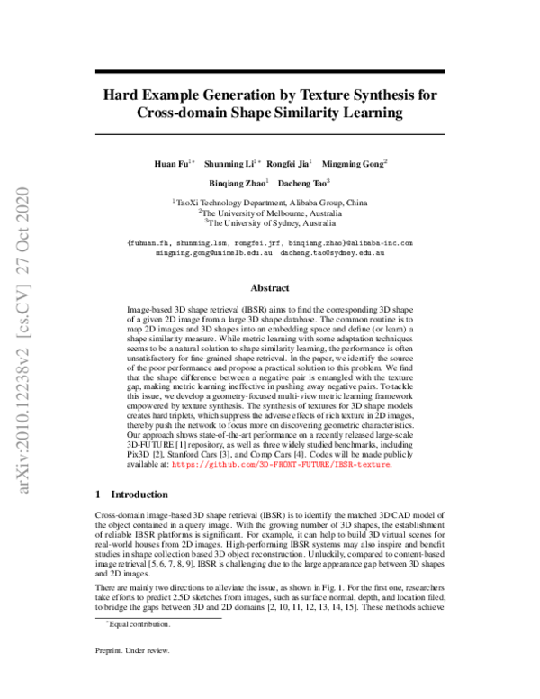 (PDF) Hard Example Generation by Texture Synthesis for Cross-domain ...