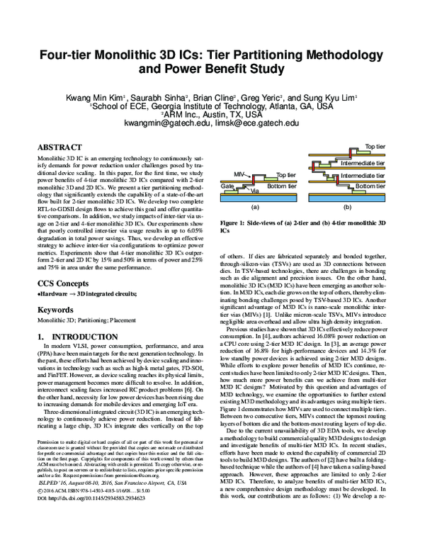 (PDF) Four-tier Monolithic 3D ICs