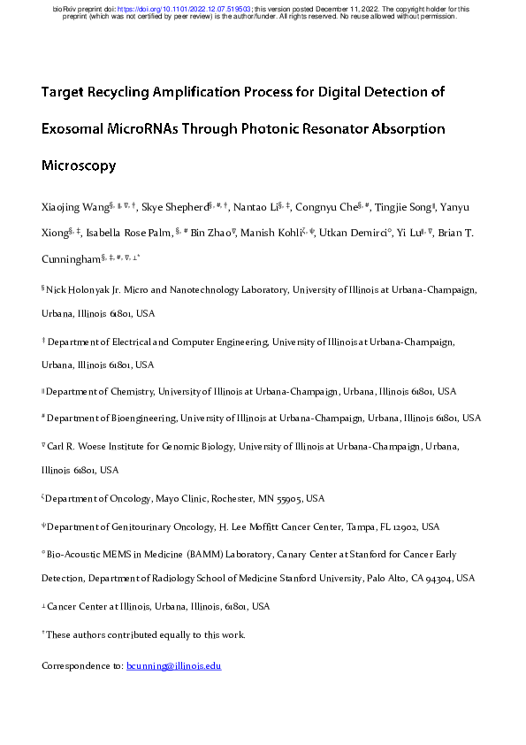 (PDF) Target Recycling Amplification Process for Digital Detection of ...