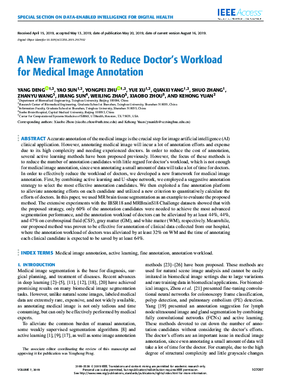 (PDF) A New Framework to Reduce Doctor’s Workload for Medical Image ...
