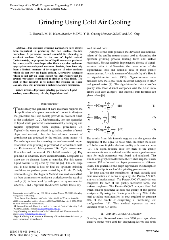 (PDF) Grinding using cold air cooling | Yogie Rinaldy Ginting ...