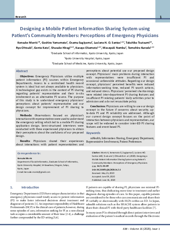 (PDF) Designing a Mobile Patient Information Sharing System using ...
