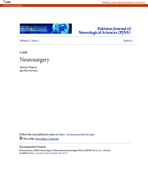 (PDF) Neurosurgery