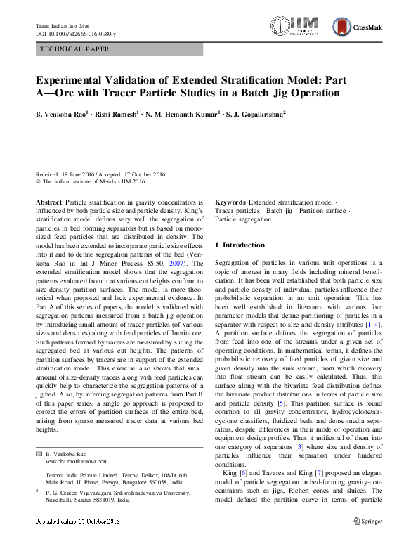 (PDF) Experimental Validation of Extended Stratification Model Part B ...