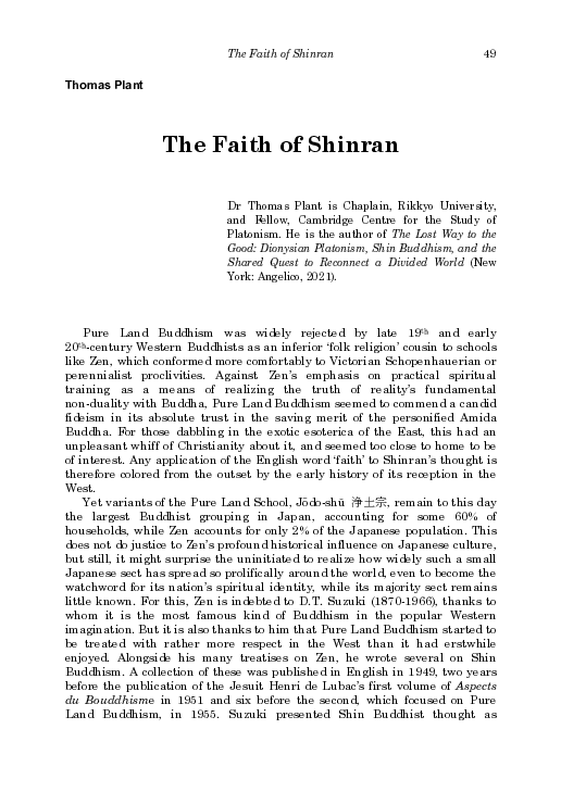 (PDF) The Faith of Shinran