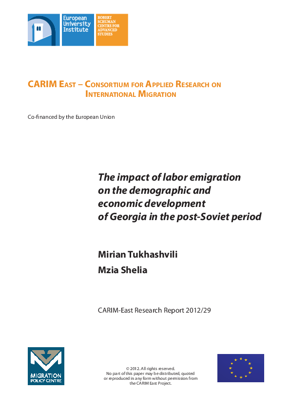(PDF) The Impact of Labor Emigration on the Demographic and Economic ...