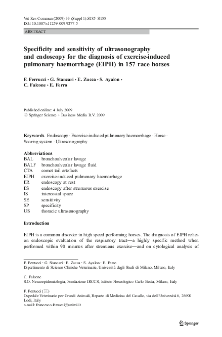 (PDF) Specificity and sensitivity of ultrasonography and endoscopy for ...