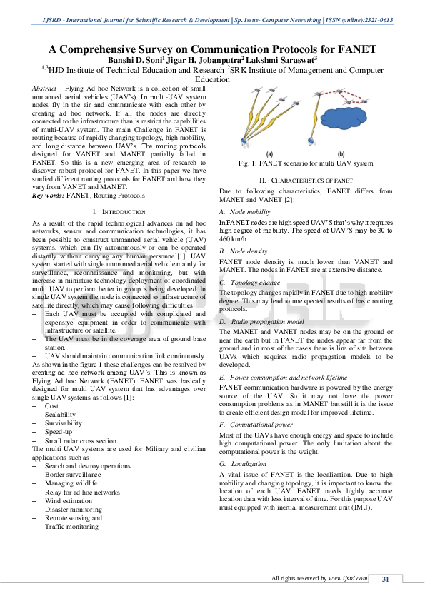 (PDF) A Comprehensive Survey on Communication Protocols for FANET