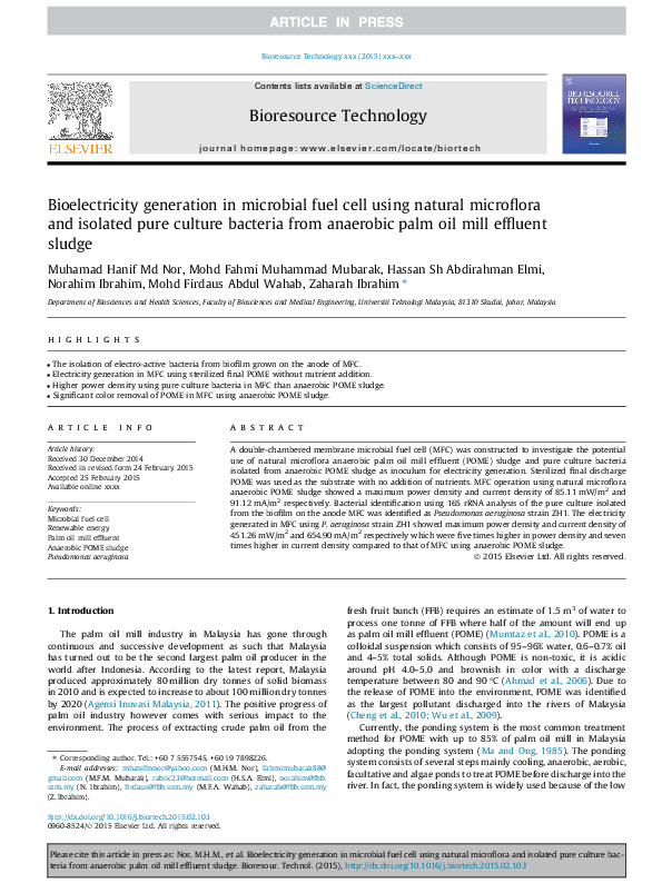 (PDF) Bioelectricity generation in microbial fuel cell using natural ...