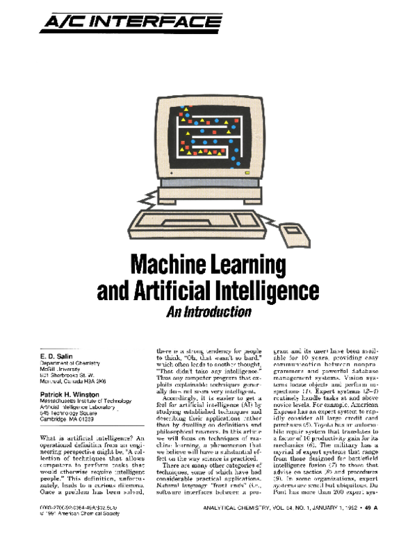 (PDF) Machine Learning and Artificial Intelligence An Introduction ...