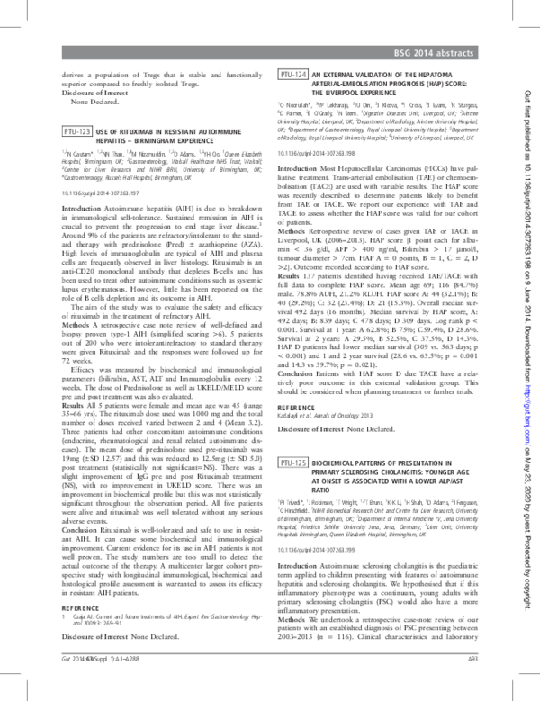 (PDF) PTU-124 An External Validation Of The Hepatoma Arterial ...