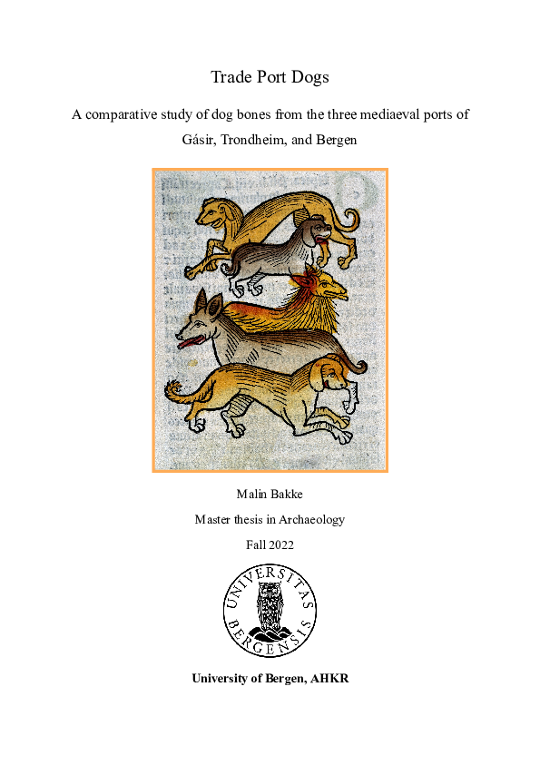 (PDF) Trade Port Dogs - A comparative study of dog bones from the three ...
