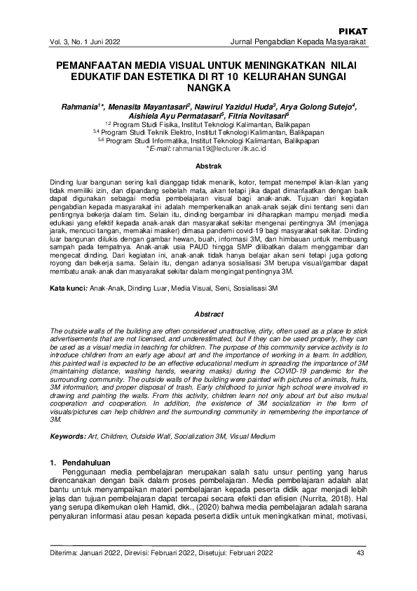 (PDF) Pemanfaatan Media Visual Untuk Meningkatkan Nilai Edukatif Dan ...