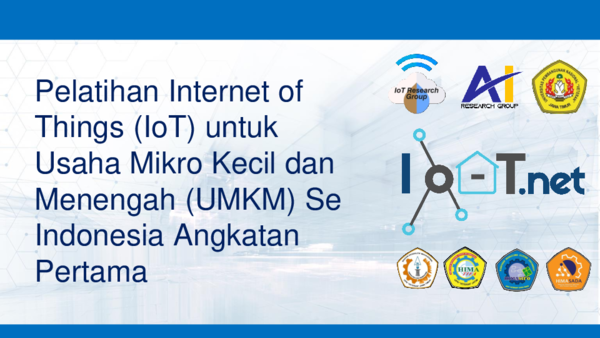 (PDF) Pelatihan Internet of Things (IoT) untuk Usaha Mikro Kecil dan ...