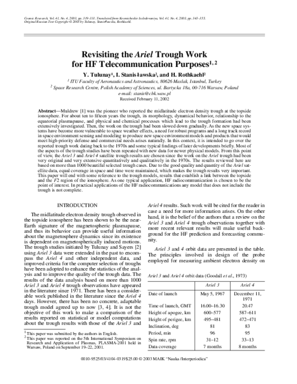 (PDF) Revisiting the Ariel Trough Work for HF Telecommunication ...