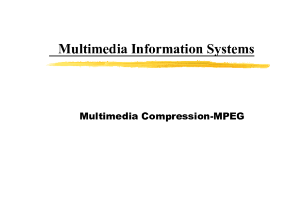 (PDF) Multimedia Information Systems
