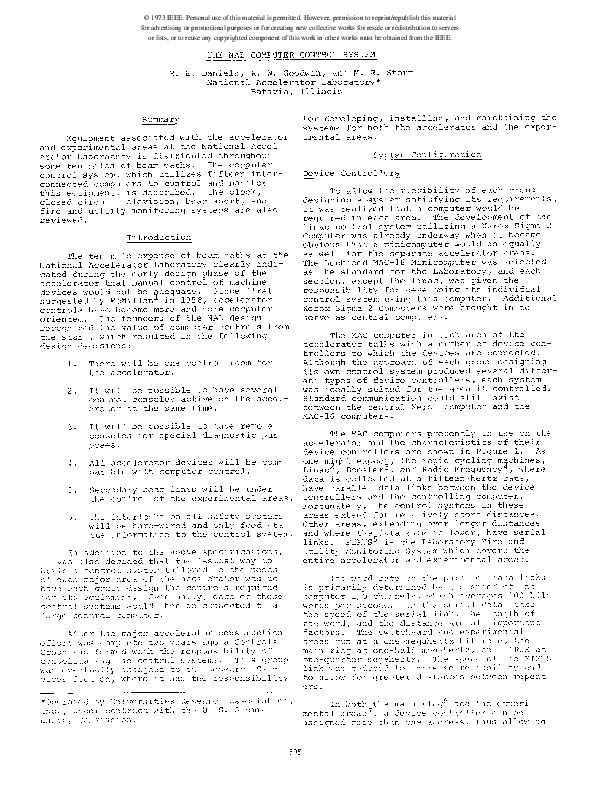 (PDF) The NAL Computer Control System | MR STORM - Academia.edu