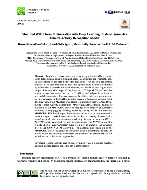 (PDF) Modified Wild Horse Optimization with Deep Learning Enabled Symmetric Human Activity ...