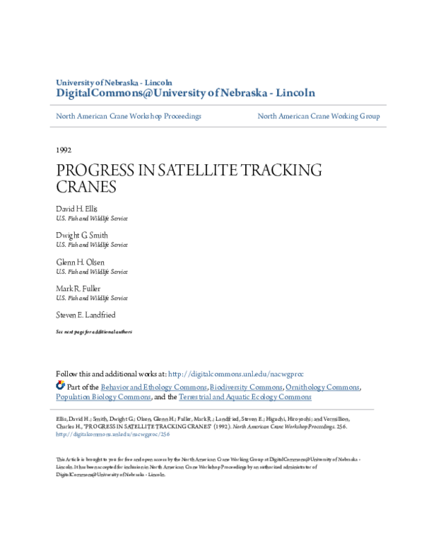 (PDF) Progress in satellite tracking cranes