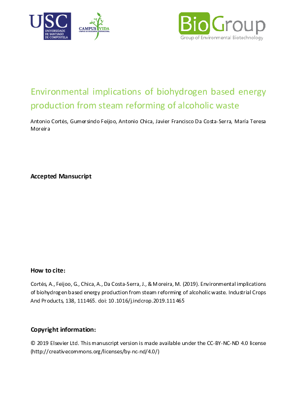 (PDF) Biohydrogen Production: Environmental Impacts
