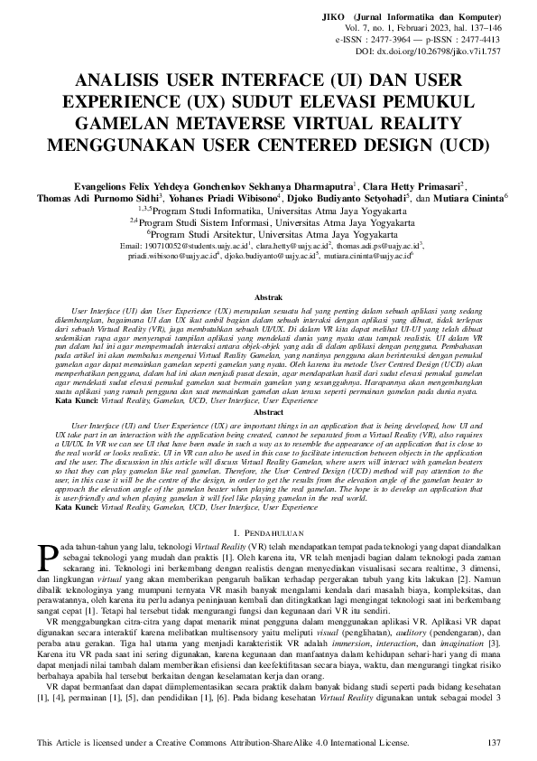 (PDF) Analisis User Interface (UI) Dan User Experience (UX) Sudut Elevasi Pemukul Gamelan ...