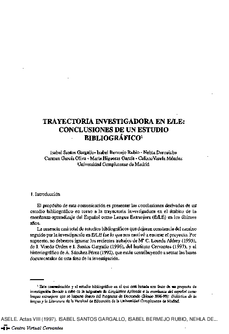 (PDF) Trayectoria investigadora en E/LE: conclusiones de un estudio ...