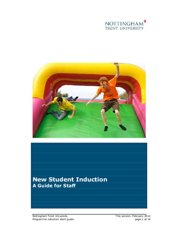 (DOC) NTU Induction Guide